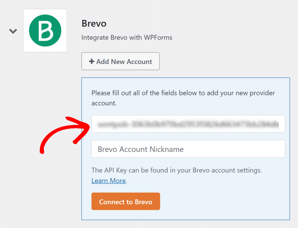 Brevo Addon - WPForms