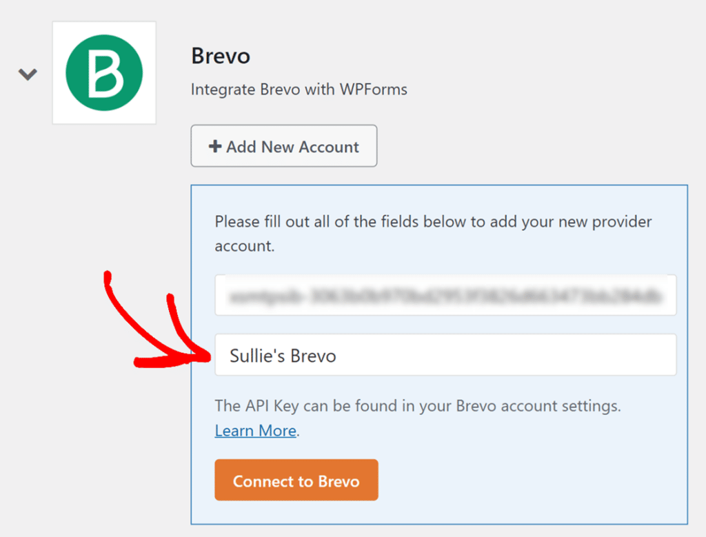 Brevo Addon - WPForms
