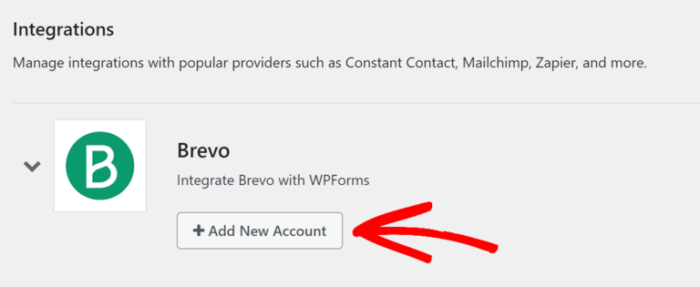 Brevo Addon - WPForms