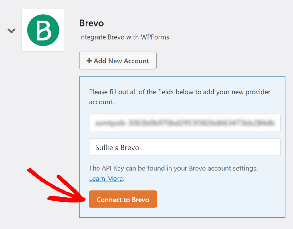 Brevo Addon - WPForms