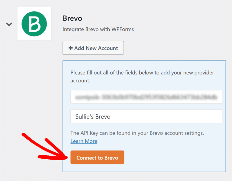 Brevo Addon - WPForms