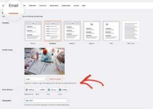 How to Customize the Styles on the Email Template Header