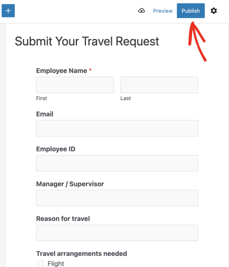 How to Create an Online Travel Request Form in WordPress