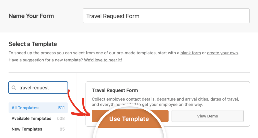 How to Create an Online Travel Request Form in WordPress