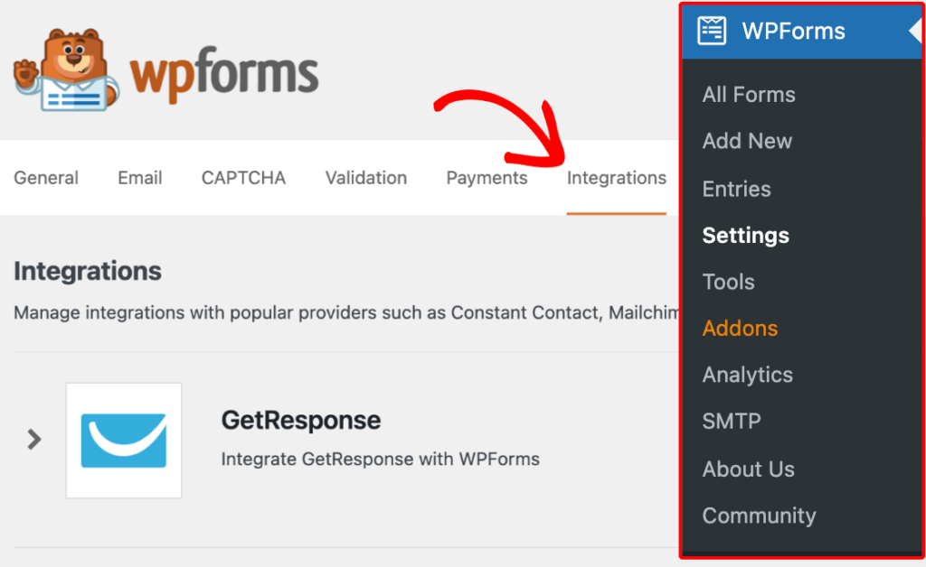 How to Install and Use the GetResponse Addon With WPForms