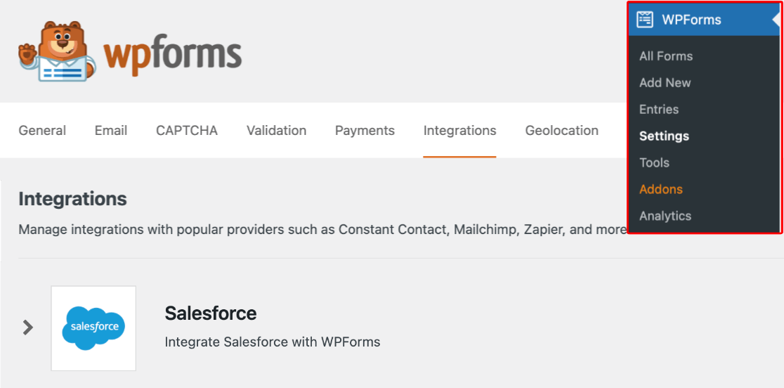 How to Install and Use the Salesforce Addon with WPForms