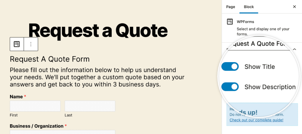 How to Add Extra Text and Descriptions to Forms