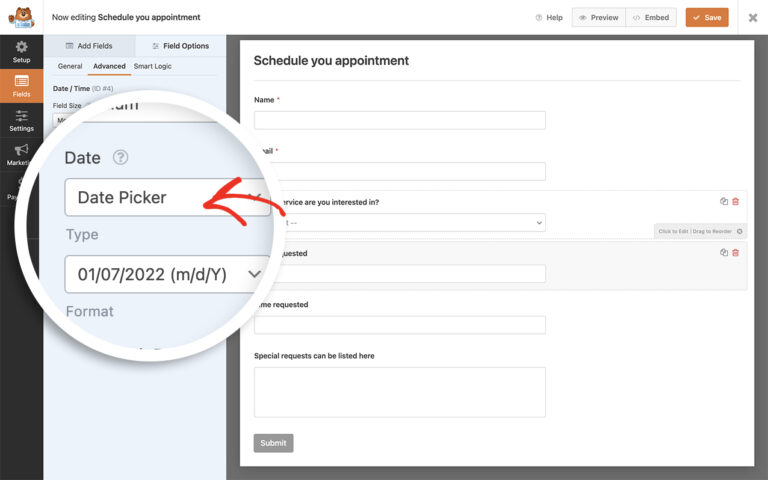 How to Set a Default Date for Your Date Picker Form Field