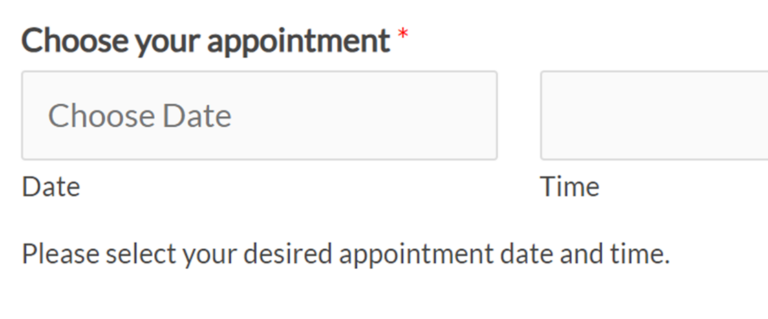 How to Customize the Date / Time Field in WPForms