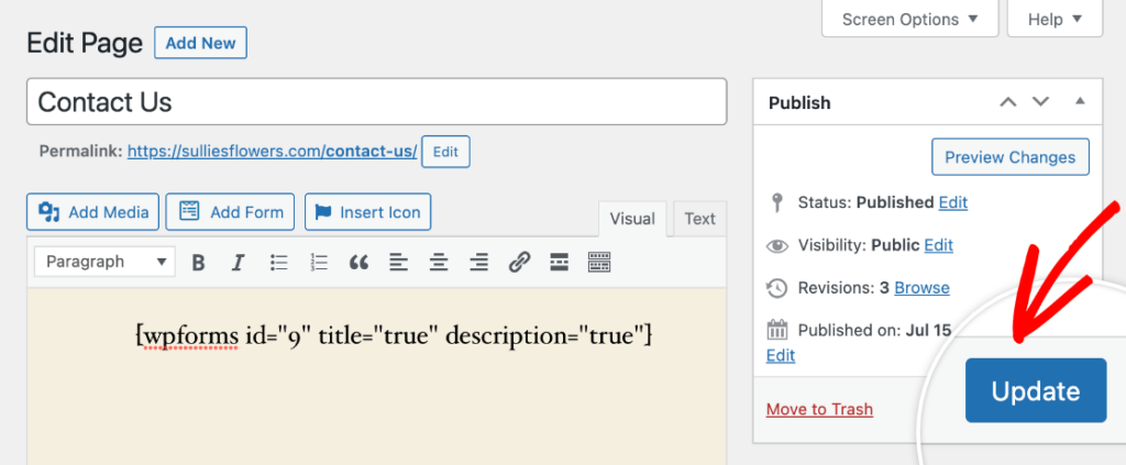 How to Create Your First Form with the WordPress Classic Editor