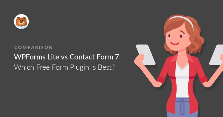WPForms Lite vs Contact Form 7: Which Free Form Plugin Is Best?