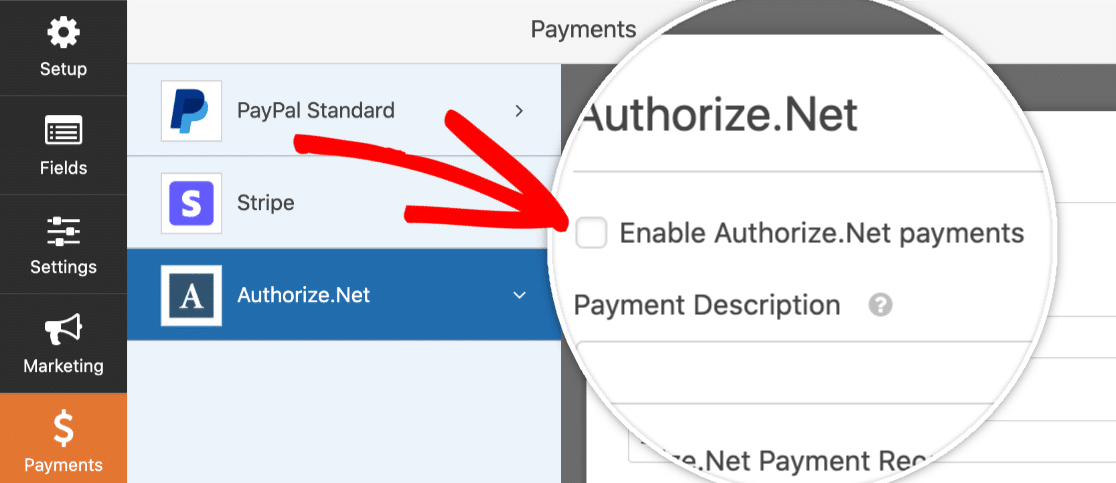 How to Allow Users to Choose a Payment Method on Your Form