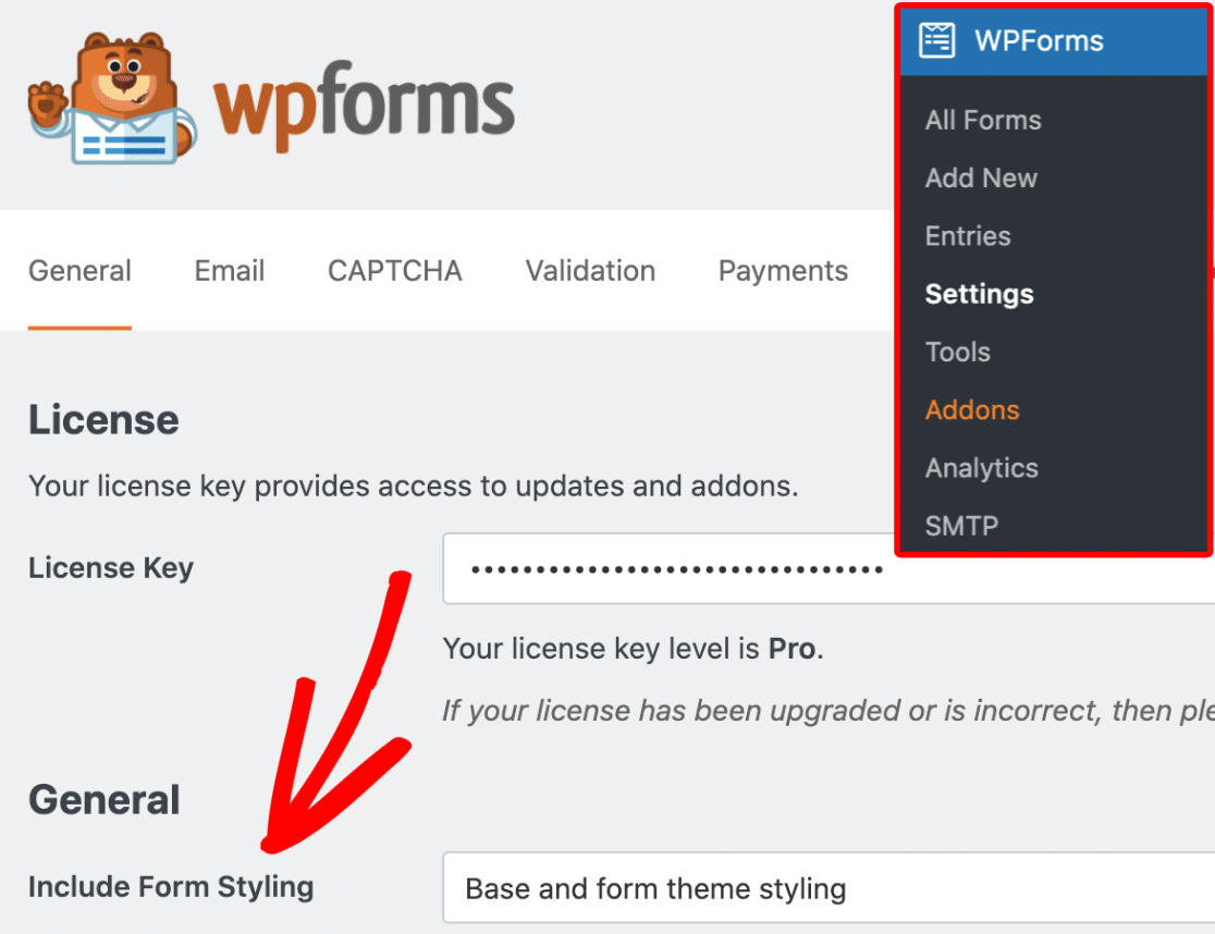 How to Choose an "Include Form Styling" Setting