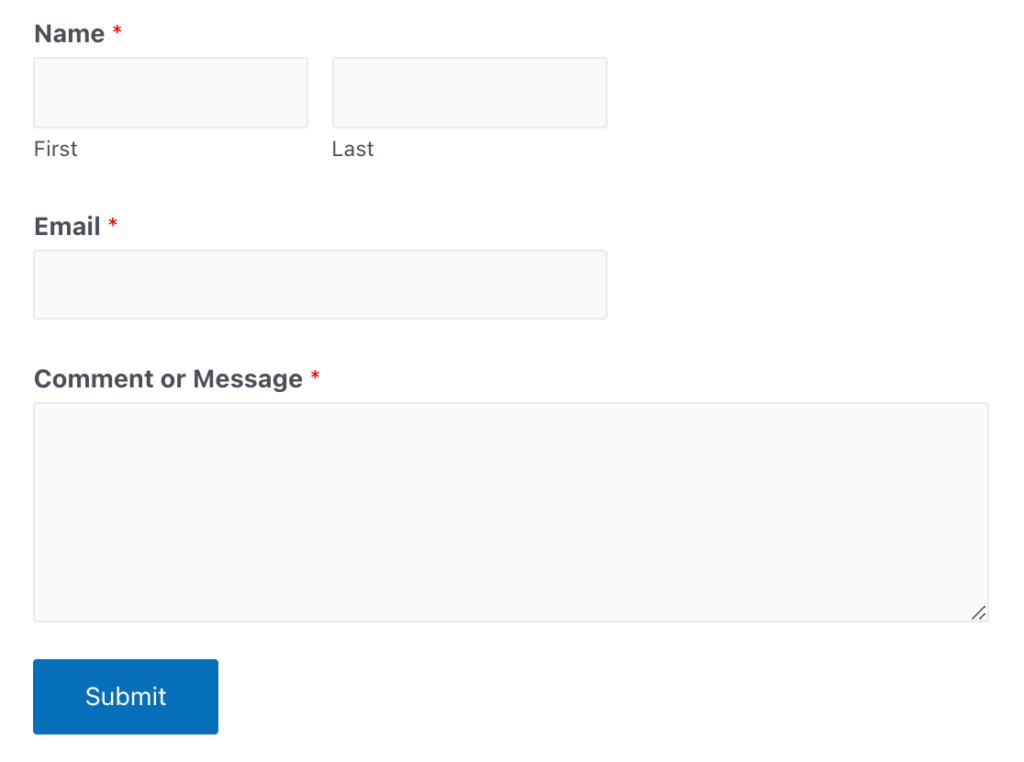 Using the “Include Form Styling” Setting