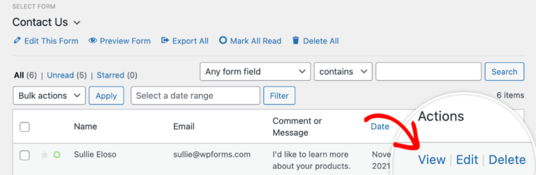 How to Edit Entries in WPForms