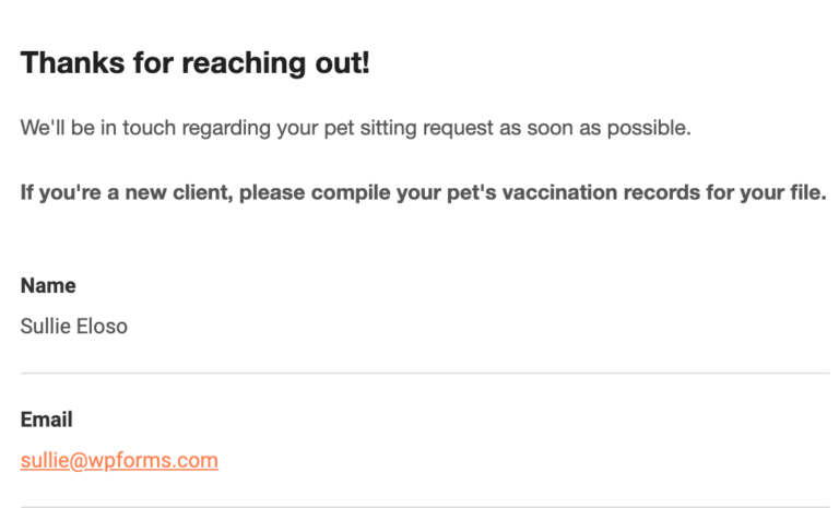 Customizing Form Notification Emails