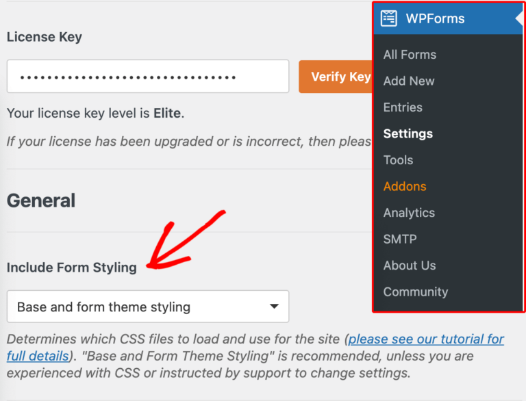 How to Choose an "Include Form Styling" Setting