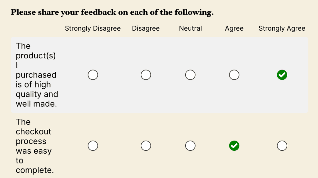 How to Add a Likert Scale Field to WPForms