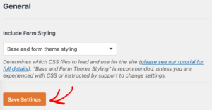 How to Choose an "Include Form Styling" Setting