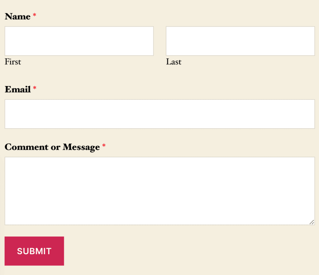 Using the “Include Form Styling” Setting