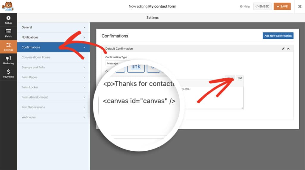 How To Add Confetti Animation To Confirmation Message
