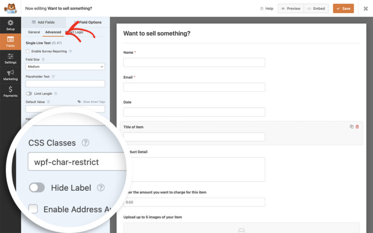 How to Restrict Special Characters From a Form Field