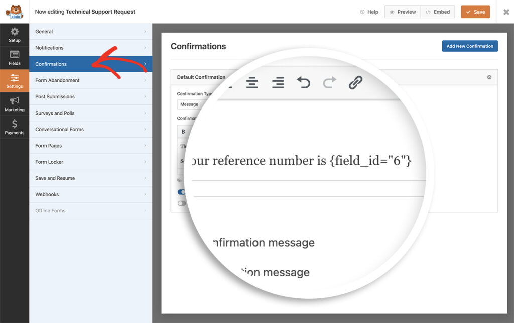 Creating a Unique ID for Each Form Entry