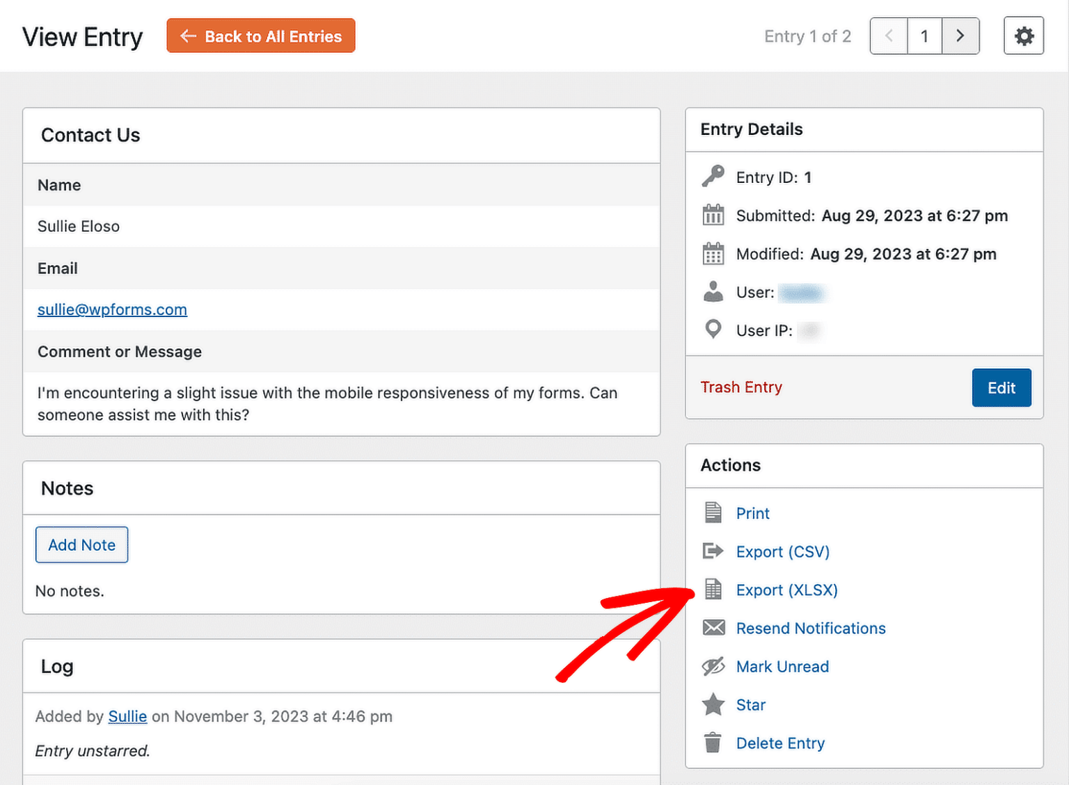 How to Export WordPress Form Entries to Excel (Step by Step)