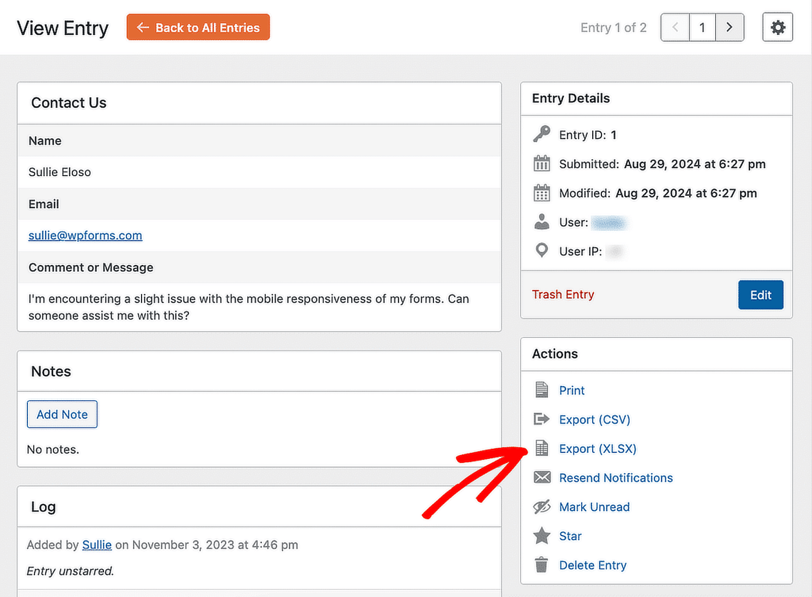 How to Export WordPress Form Entries to Excel (Step by Step)