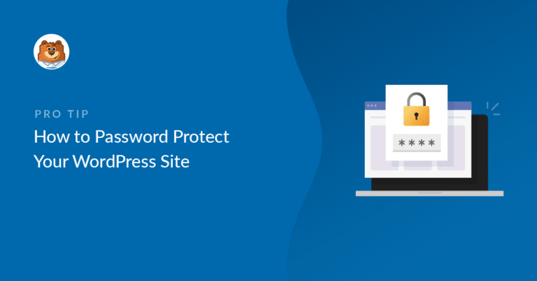 How to Password Protect Your WordPress Site (4 Ways)