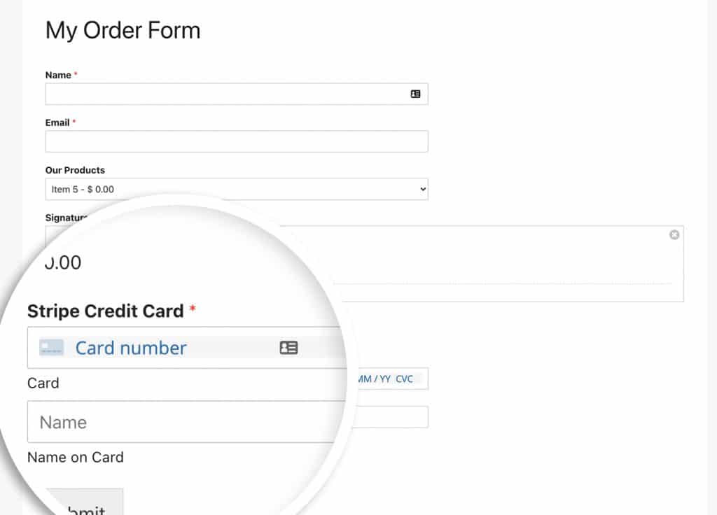 How to Add Change the Styling of the Stripe Credit Card Placeholder