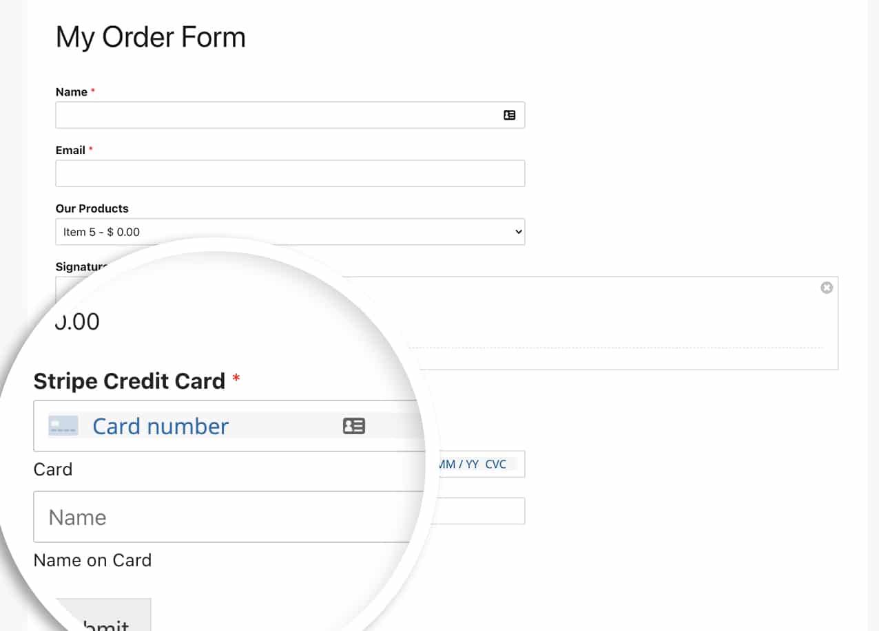 How to Add Change the Styling of the Stripe Credit Card Placeholder