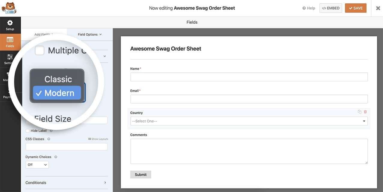 How To Customize the Modern Dropdown Field in WPForms How To Customize the Modern Dropdown Field in WPForms
