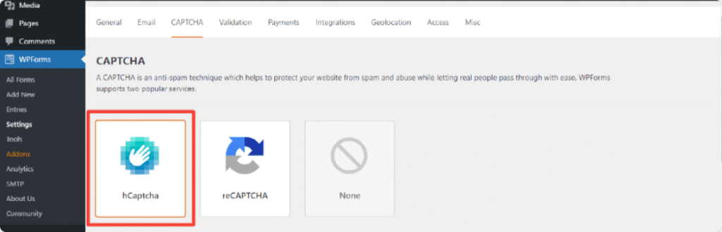How to Add hCaptcha to WordPress Forms (reCAPTCHA alternative)