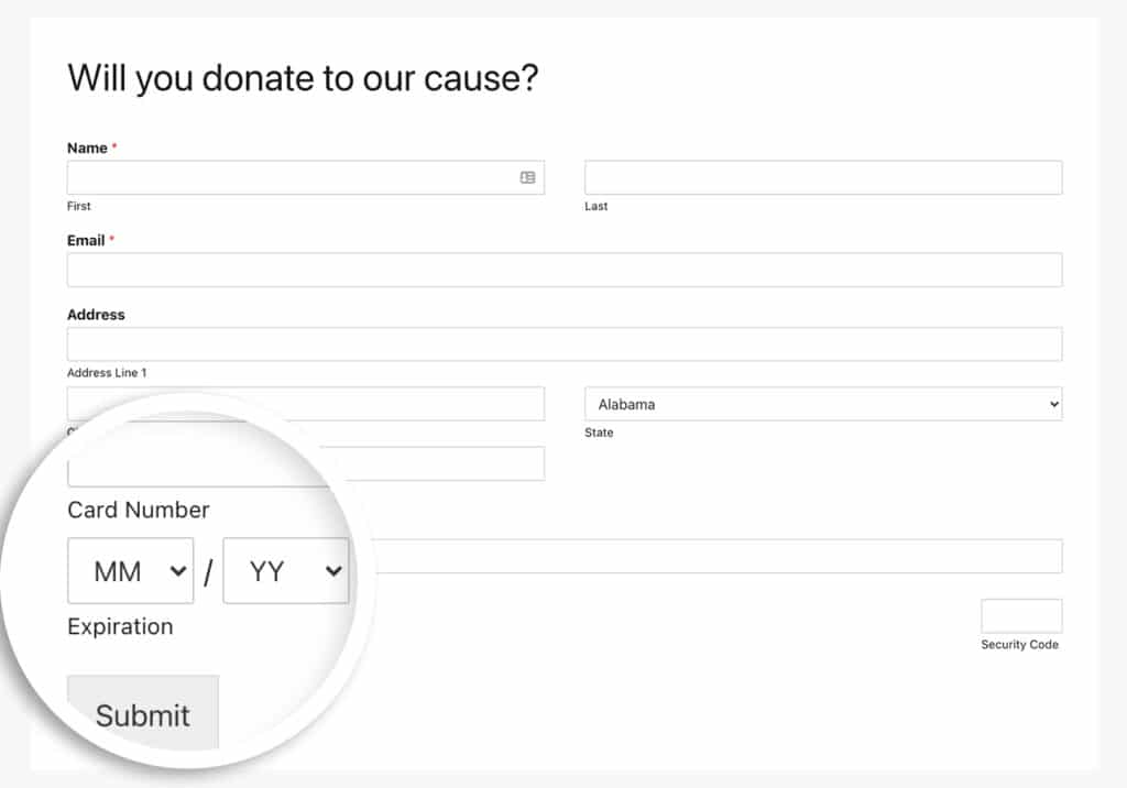 How to Customize the Authorize.net Credit Card Field