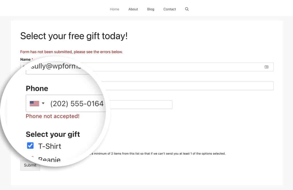 How to Deny Specific Phone Numbers From Submitting