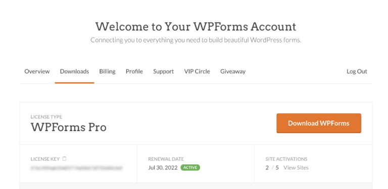 How to Find Your WPForms License Details