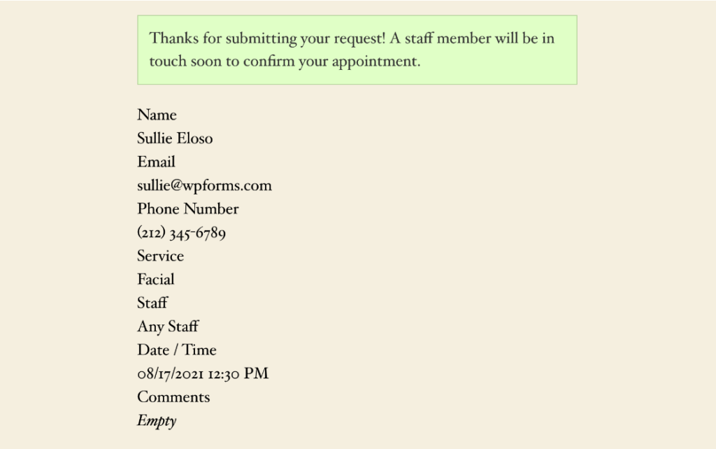 How to Show Entry Previews in WPForms