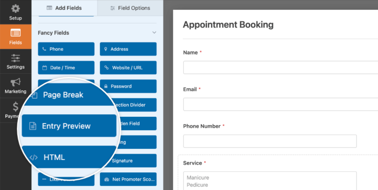 How to Show Entry Previews in WPForms