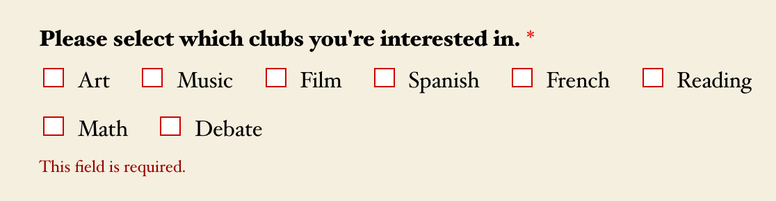 How to Customize the Checkboxes Field in WPForms