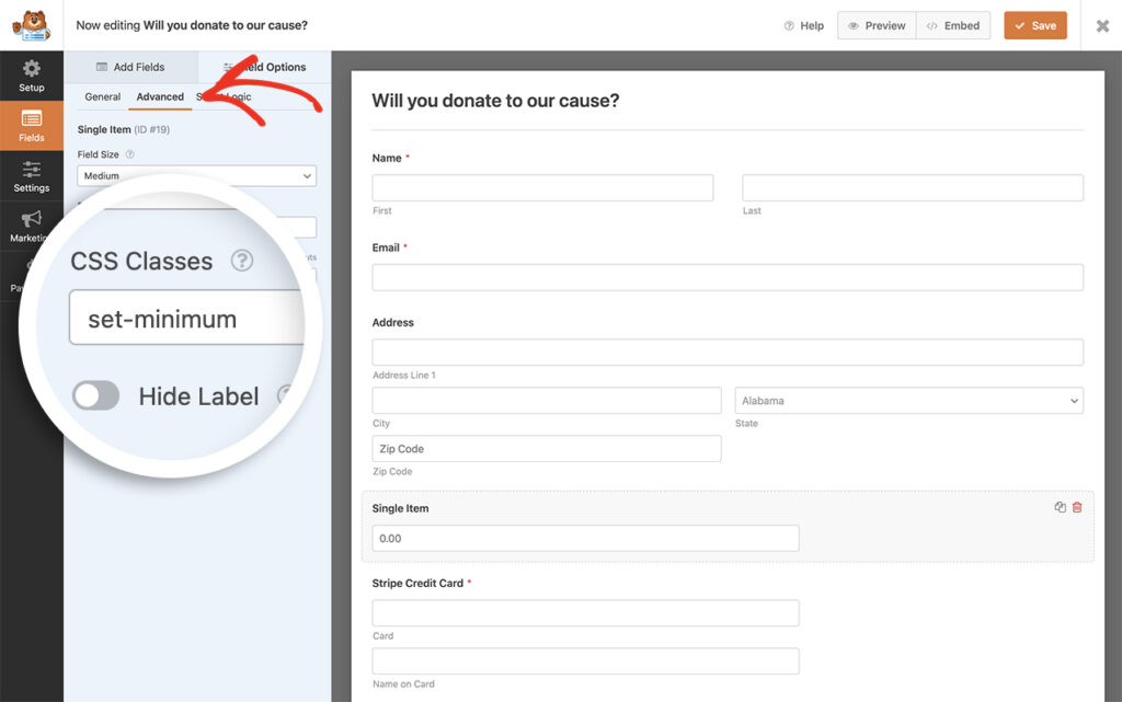 How to Set Minimum Amount for a Price Field with WPForms