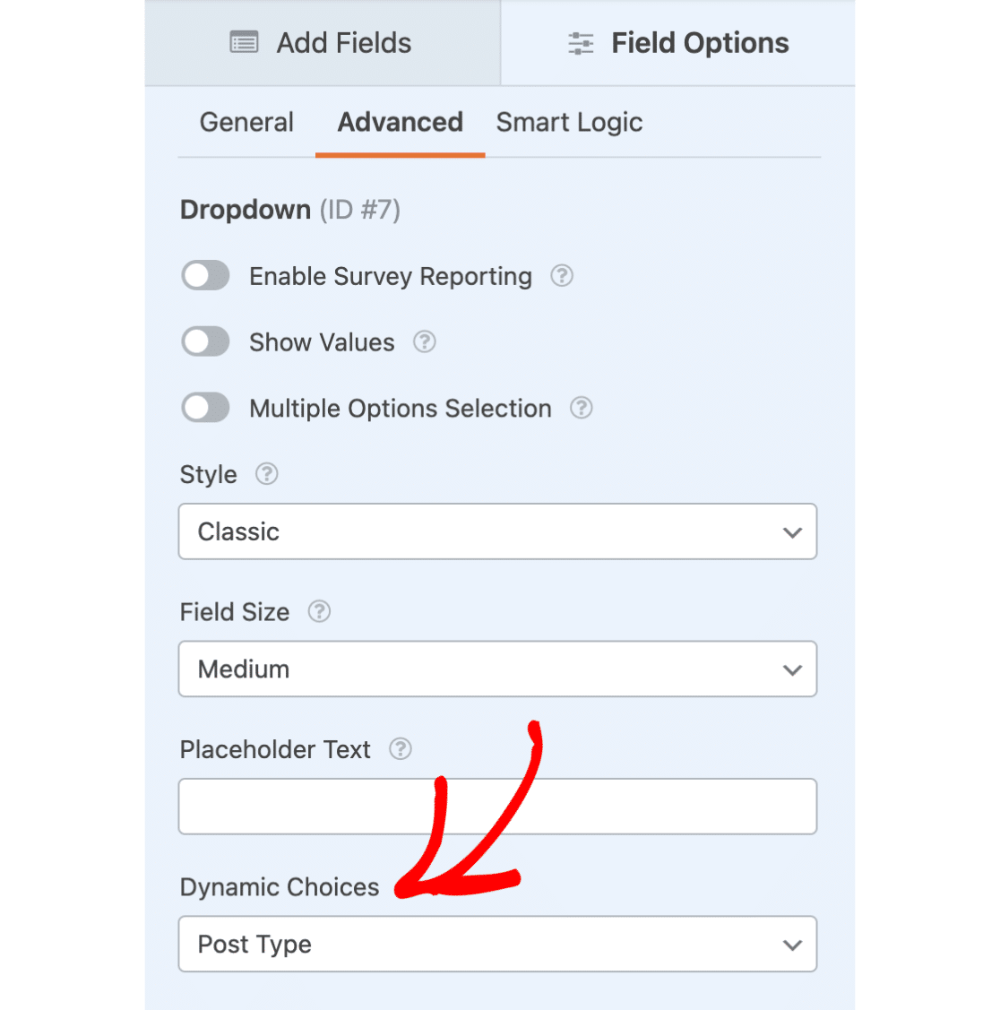 How To Set Dynamic Field Choices In WPForms