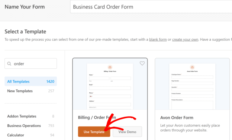 How to Create a Business Card Order Form (With a Template!)