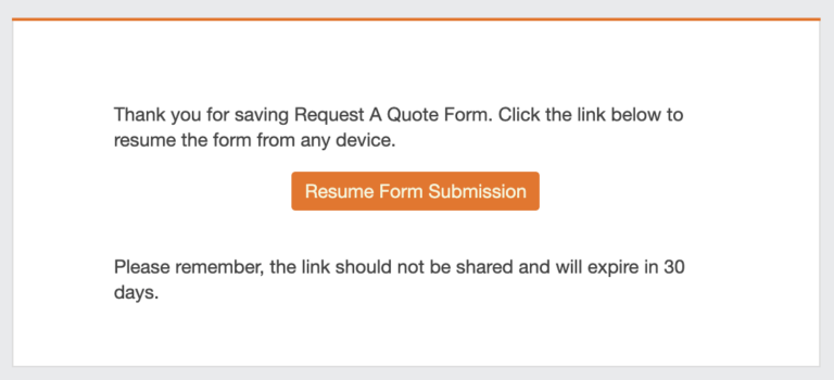 Save and Resume Addon - WPForms
