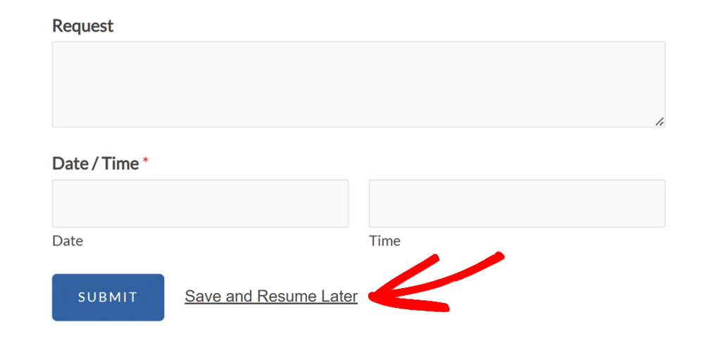 Save and Resume Addon - WPForms