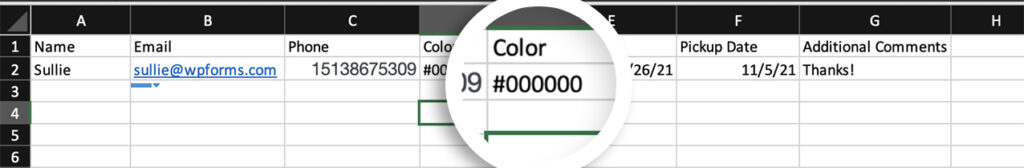How to Send Field Values to Excel Using Zapier with WPForms