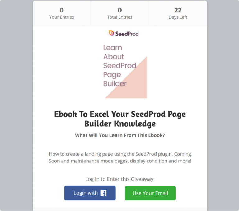 9 Giveaway Landing Page Examples to Inspire You