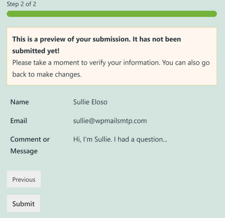 How to Preview a Form Entry Before Submitting It (the EASY way)