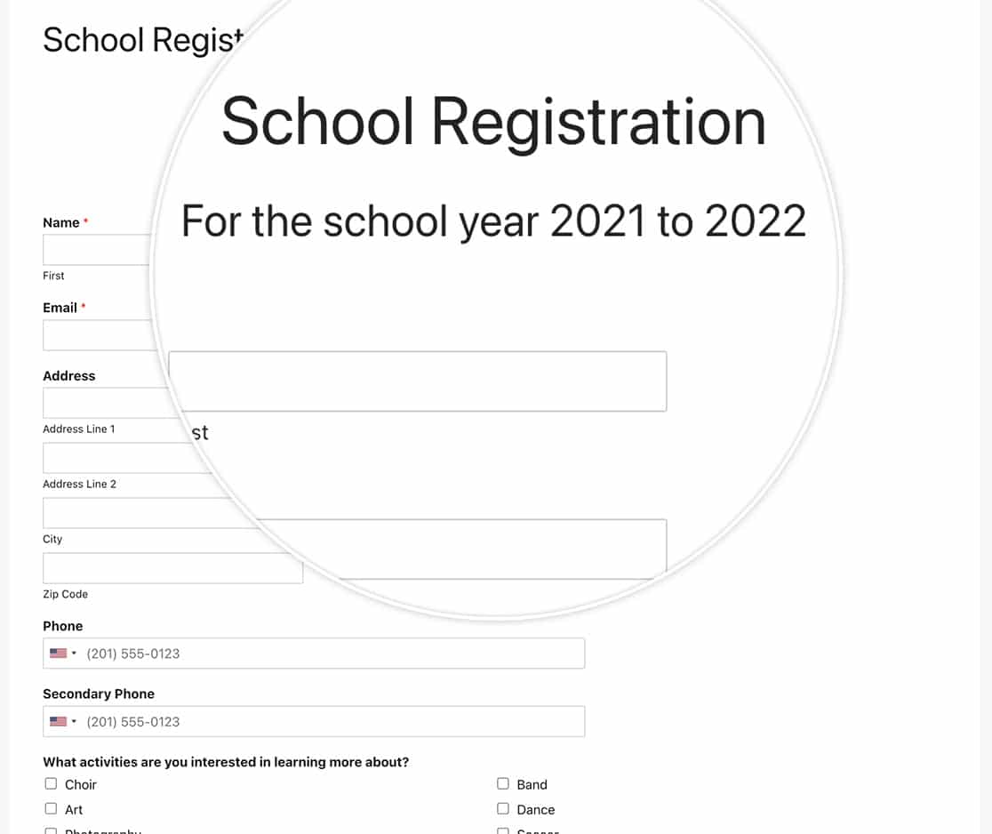 How To Dynamically Display Years In Your Forms