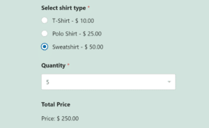 How to Change the Total Price Calculations With WPForms